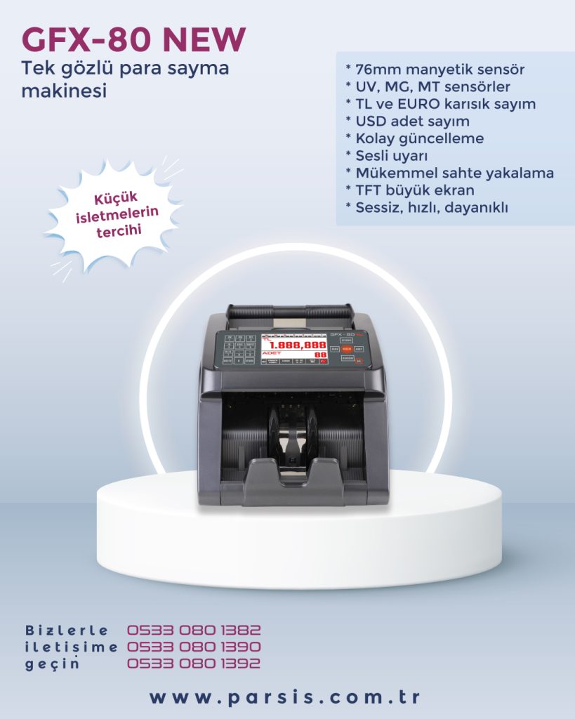 Samuto Model 80 New Para Sayma Makinesi Fiyatı ve Özellikleri